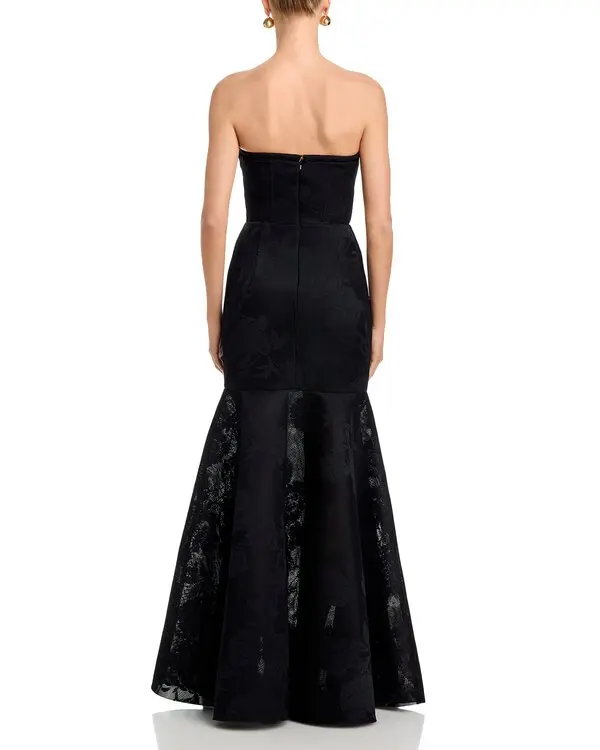 Black Halo Kristy Strapless Gown