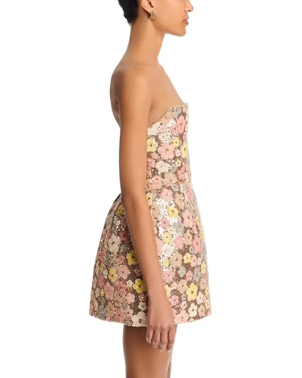 BRONX AND BRONCO Jasmine Maraya Strapless Mini Dress
