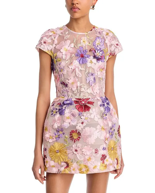 BRONX AND BRONCO Jasmine Cap Sleeve Mini Dress