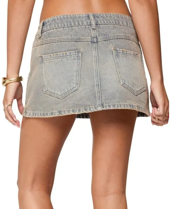 EDIKTED Denim Mini Skort