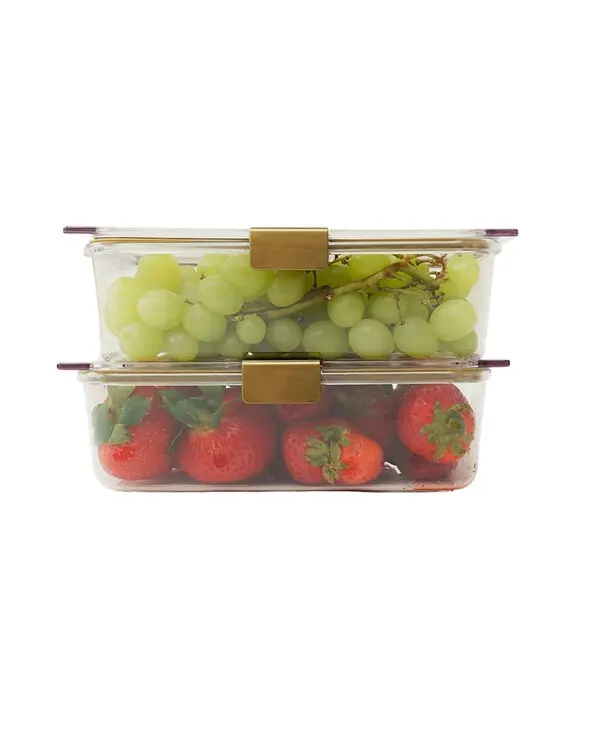 MODERN PICNIC The Container, Set Of 2 - Clear/gold