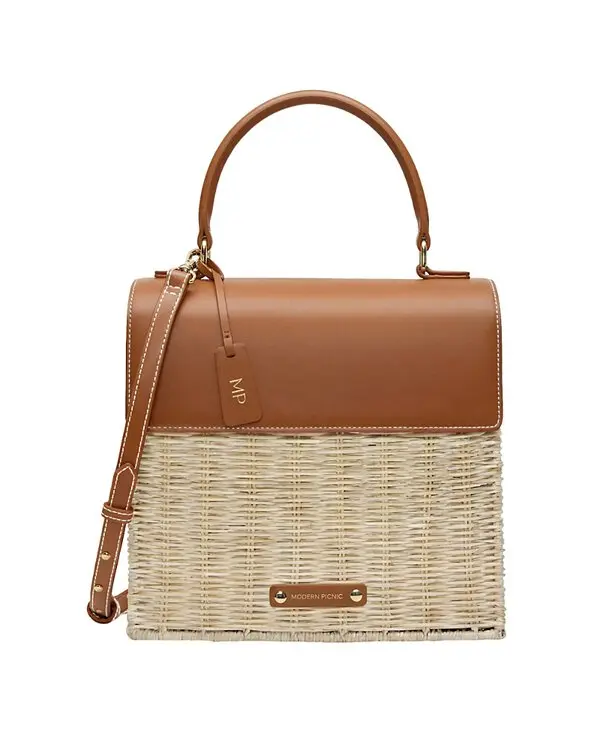MODERN PICNIC The Luncher Lunch Box - Light Brown Wicker
