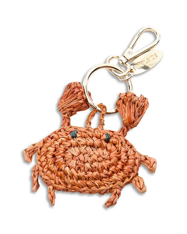Poolside The Crab Raffia Bag Charm - No Color
