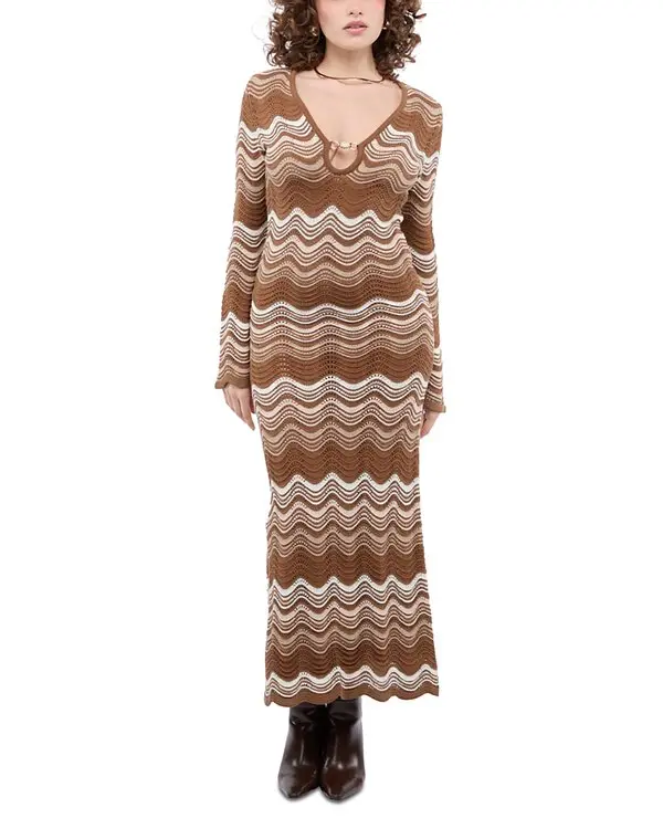 CAPITTANA Sandra Cover-up Dress - Brown