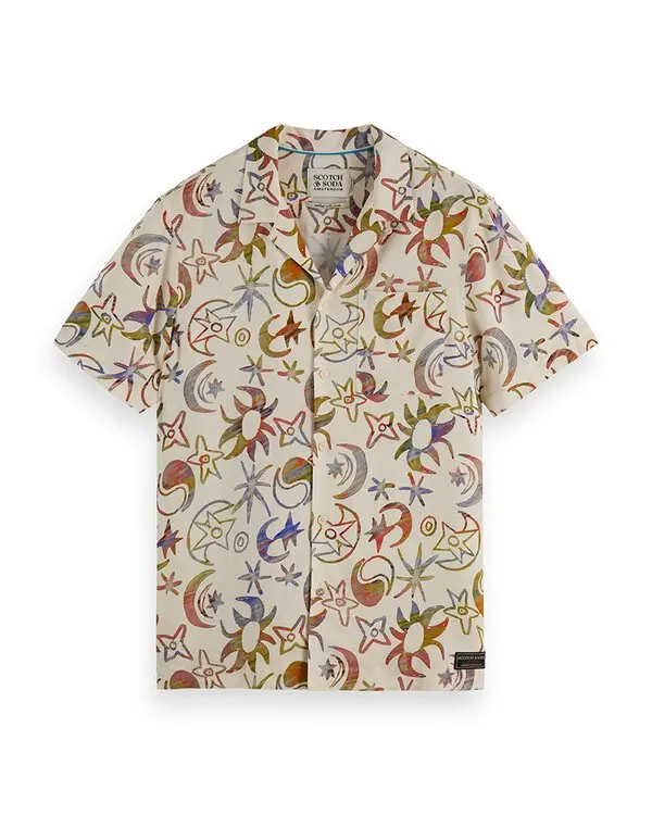 Scotch & Soda Printed Camp Shirt