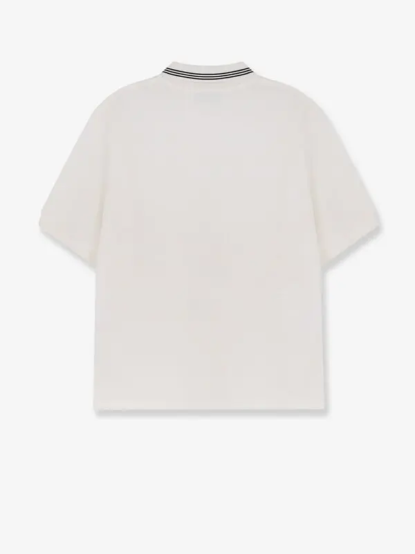 Miu Miu Cotton Polo Shirt With Asymmetric Zip