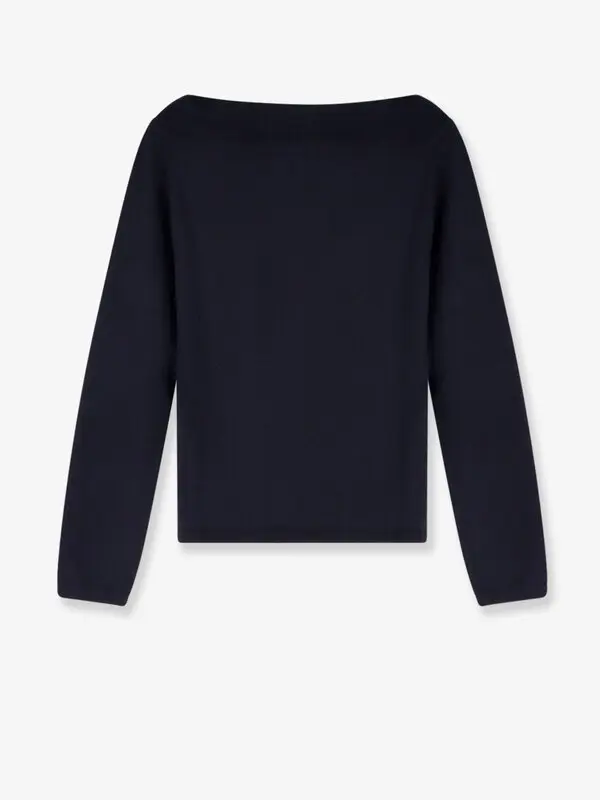 Max Mara Cashmere Sweater With Removable Band - Blue