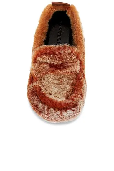 Acne Studios Shearling Loafer - Orange Multi