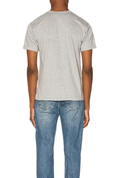 Play Comme Des Garcon Double Heart Tee - Grey