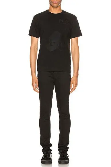 Play Comme Des Garcon Flipped Heart Cotton Tee