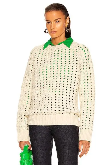 Bottega Veneta Open Cable Knit Sweater