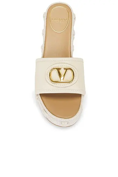 Valentino Garavani St. Alce Espadrille Wedge Slides