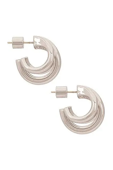 JENNIFER FISHER Triple Lilly Micro Huggie Earrings