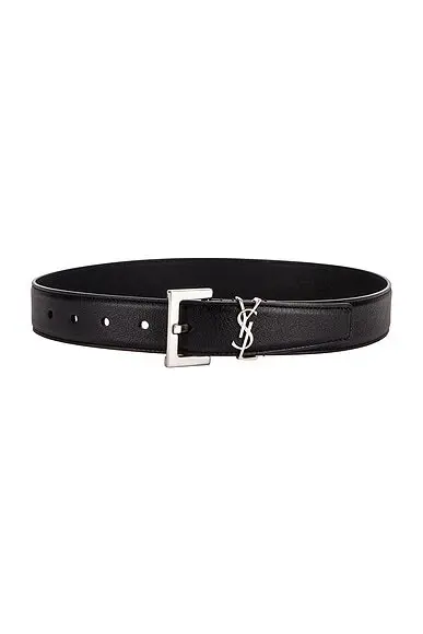 Saint Laurent Monogramme Belt - Nero