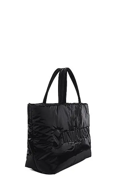 Saint Laurent Embossed Logo Tote Bag
