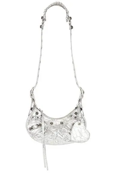 Balenciaga Le Cagole Xs Shoulder Bag - Silver