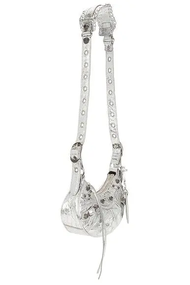 Balenciaga Le Cagole Xs Shoulder Bag - Silver