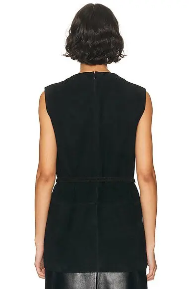 TOTEME Belted Suede Top