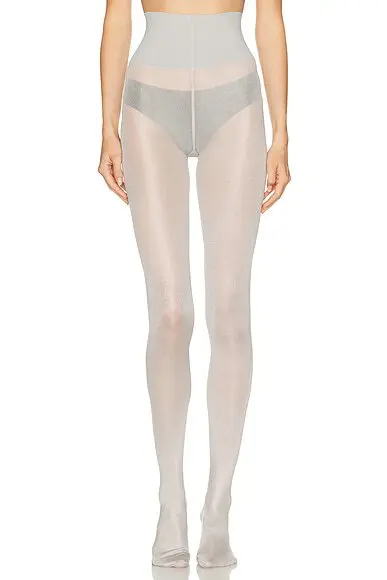 Swedish Stockings Geri Glossy Tights - Silver