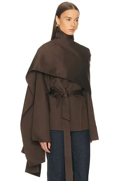 EAVES Yuna Crop Trench - Espresso