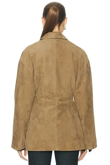 EAVES Salta Suede Jacket - Olive
