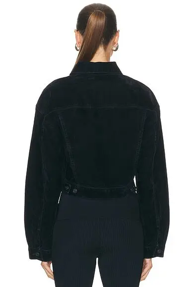 AGOLDE Radley Velvet Jacket - Ocean