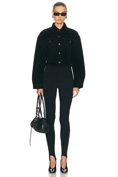 AGOLDE Radley Velvet Jacket - Ocean