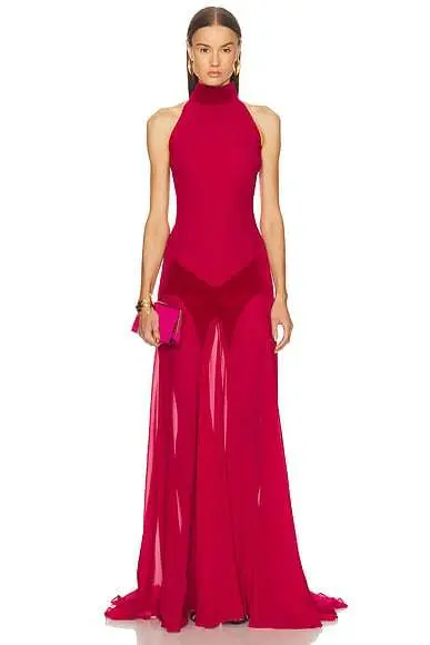 Alexander McQueen Evening Halter Gown
