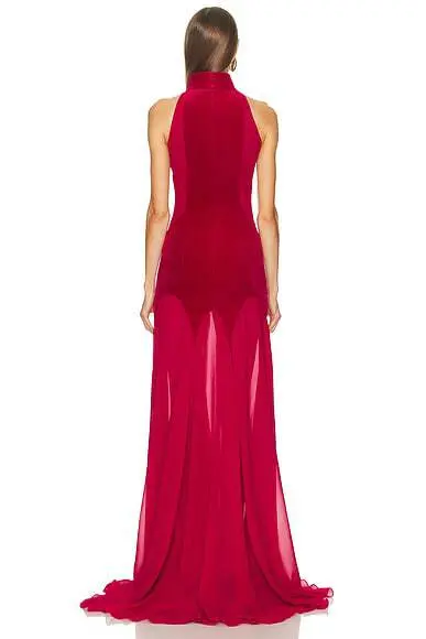 Alexander McQueen Evening Halter Gown