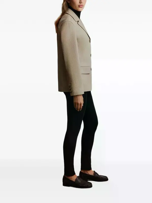 12 STOREEZ Button Leather Jacket