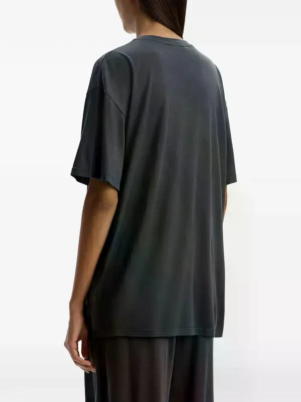 12 STOREEZ Silk Crew-neck T-shirt