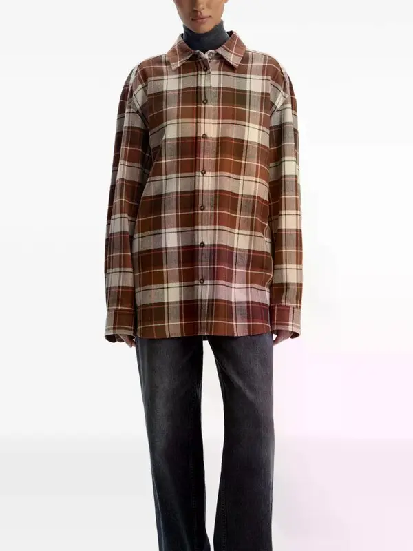 12 STOREEZ Checked Button Down Shirt