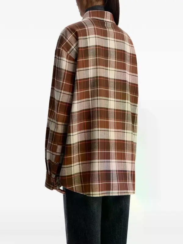 12 STOREEZ Checked Button Down Shirt