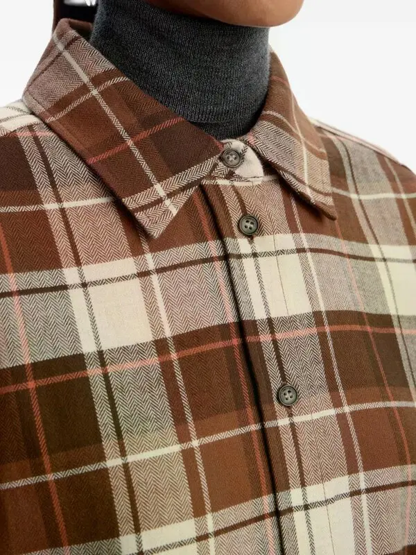 12 STOREEZ Checked Button Down Shirt