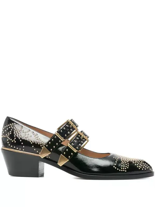 Chloé Susanna Buckle-strap Pumps - Black