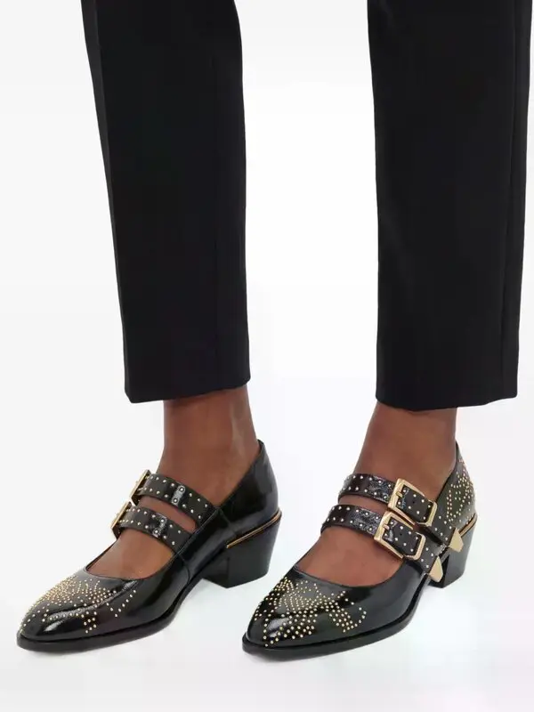 Chloé Susanna Buckle-strap Pumps - Black