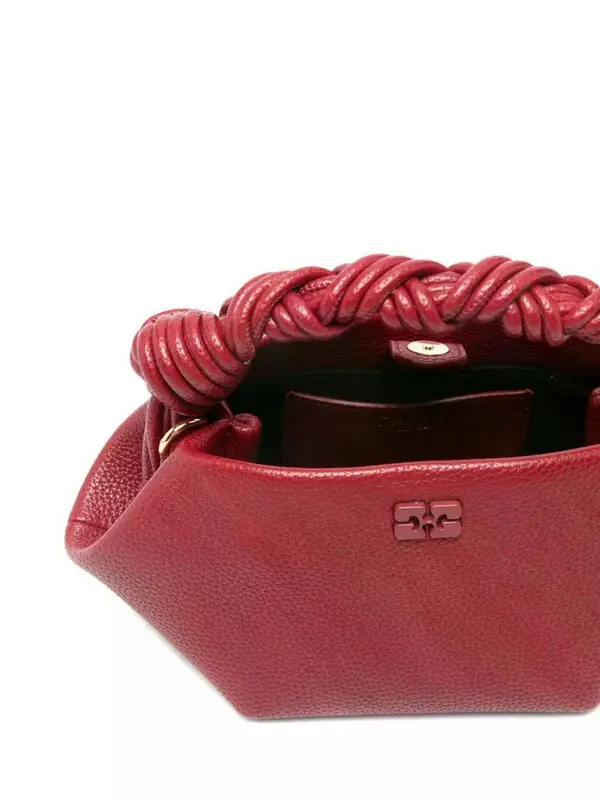 GANNI Mini Bou Tote Bag - Red