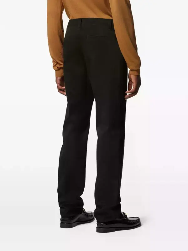 Versace Cotton Gabardine Trousers With Medusa Biggie Emblem