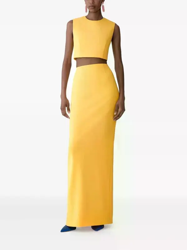 Carolina Herrera Column Maxi Skirt - Yellow