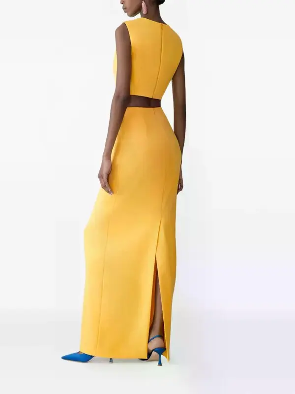 Carolina Herrera Column Maxi Skirt - Yellow