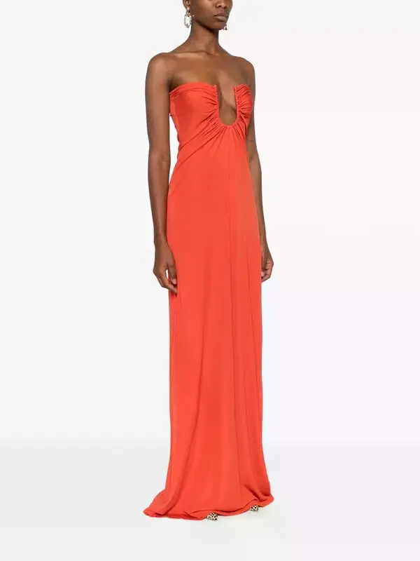 Christopher Esber Arced Palm Maxi Dress - Red