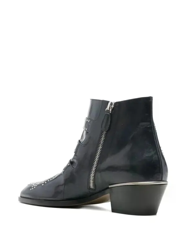 Chloé Susanna Studded Embellished Boots - Blue