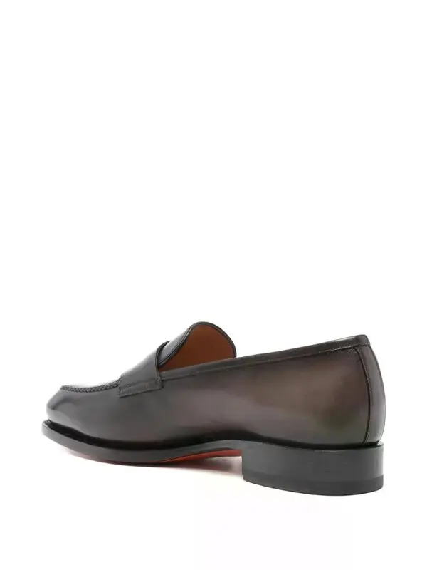 Santoni Penny-slot Loafers - Brown