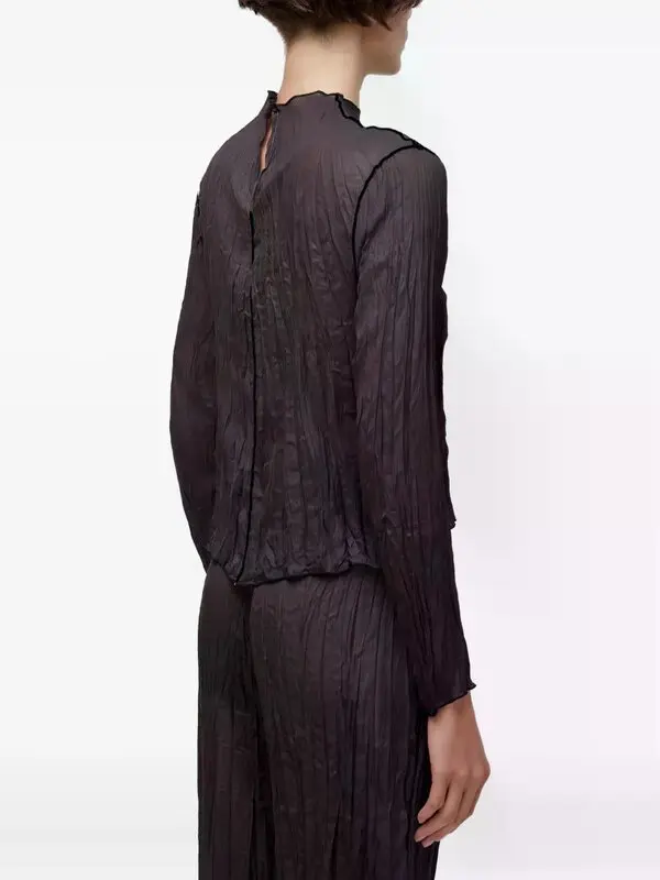 OSKLEN Wrinkled Satin Blouse