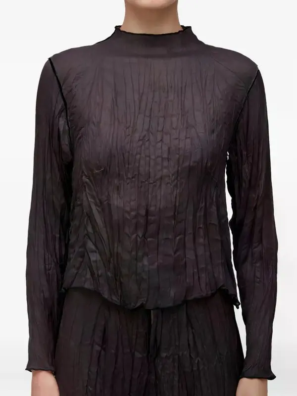 OSKLEN Wrinkled Satin Blouse
