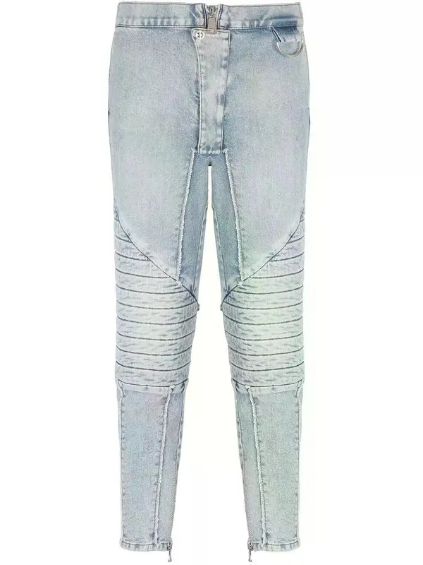 Balmain Mid-rise Cropped Skinny Jeans