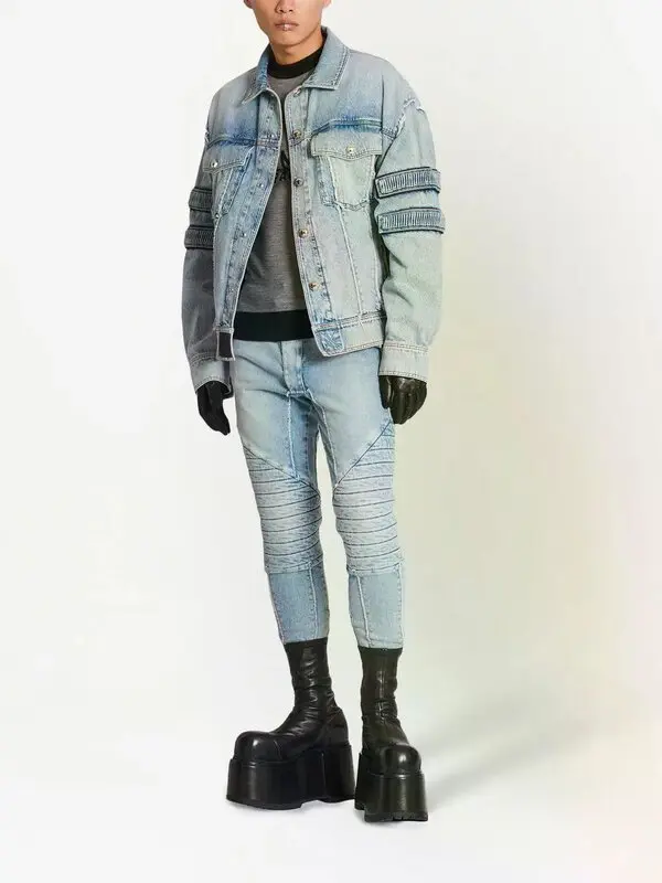 Balmain Mid-rise Cropped Skinny Jeans
