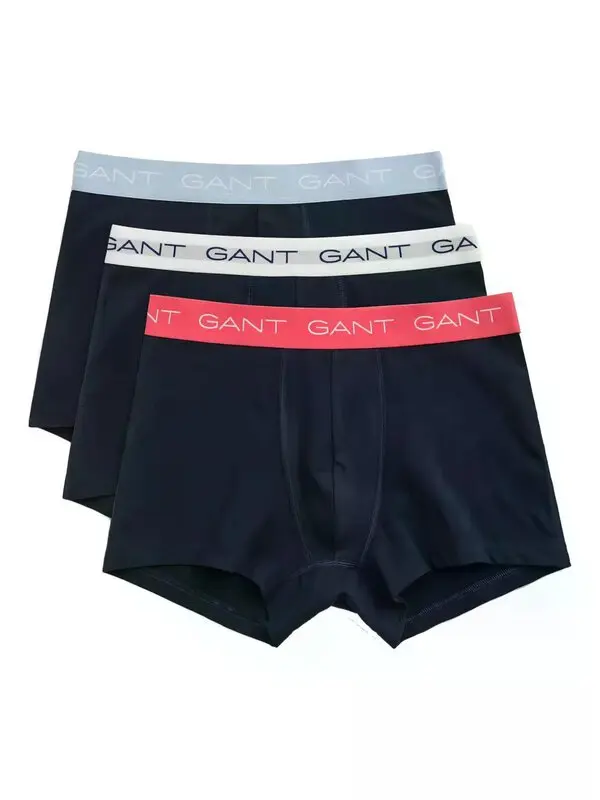 Gant Logo Waistband Trunks - Blue