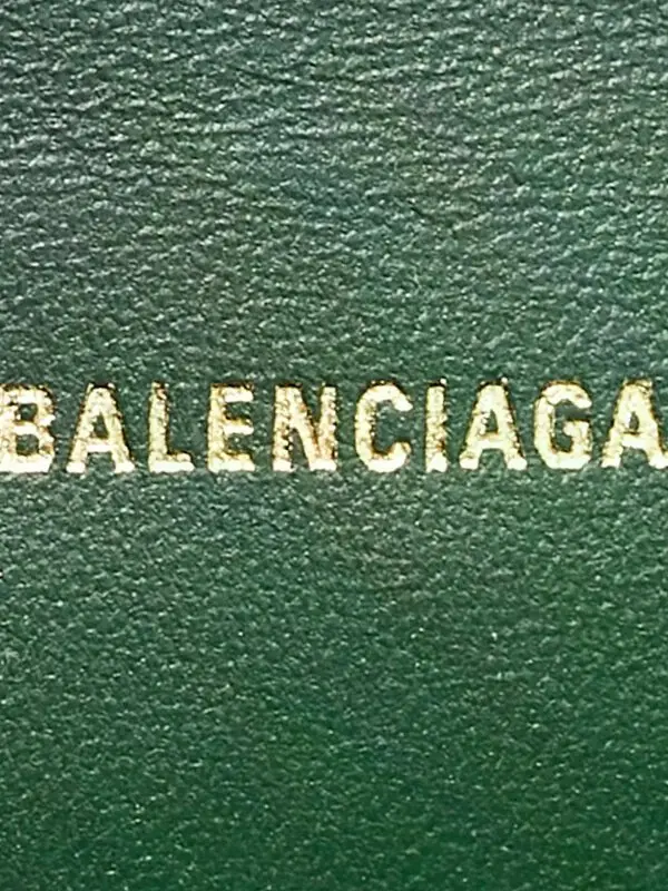 Balenciaga Hourglass Croc-embossed Leather Bag