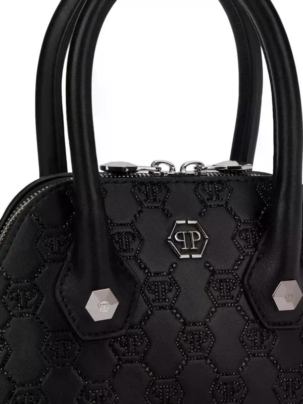 Philipp Plein Small Monogram Handle Bag
